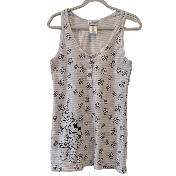 Disney | Tops | Disney Parks Large Minnie Mouse Striped Tank Top | Poshmark